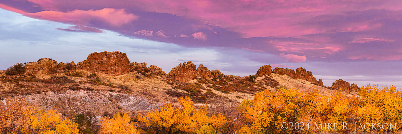 Devil's Backbone in Fall Colors - Mike Jackson Photography